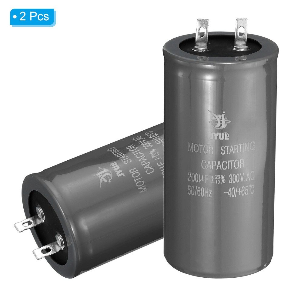 2 Pcs Motor Start Capacitor 200uf 300V 50/60Hz CD60 Running Starting | eBay