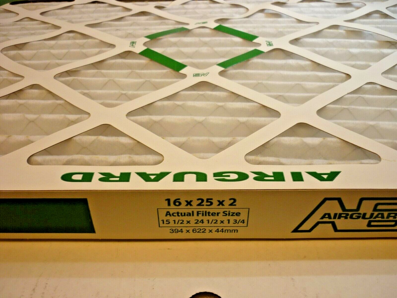 Airguard Pleated Air Filter 16 x 25 x 2, P/N DP40-STD2-202 | eBay