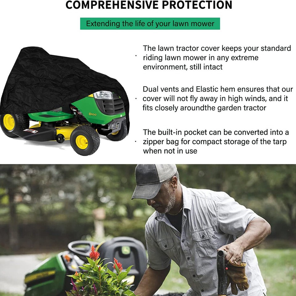 for John Deere LP93917 Riding Lawn Mower Cover Heavy Duty 100 ...