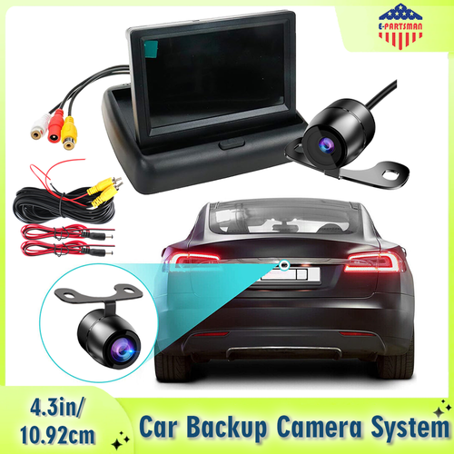 Car Rearview Backup Camera Reverse HD Parking Monitor and 4.3-inch ...