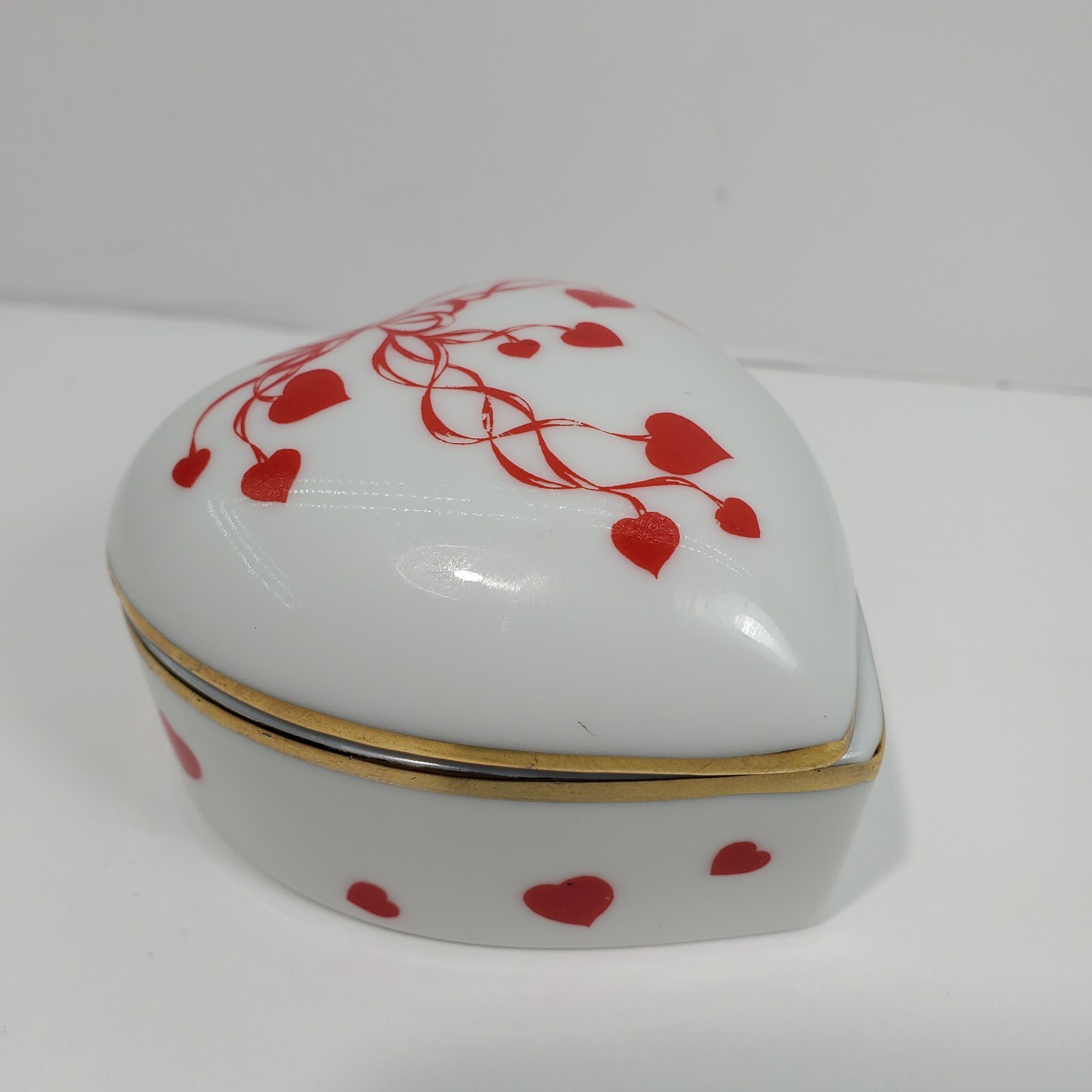Lefton Heart Shaped Porcelain Trinket Box Japan 02644 | eBay