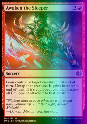 MTG Awaken the Sleeper (119/530) Phyrexia All Will Be One LP FOIL | eBay