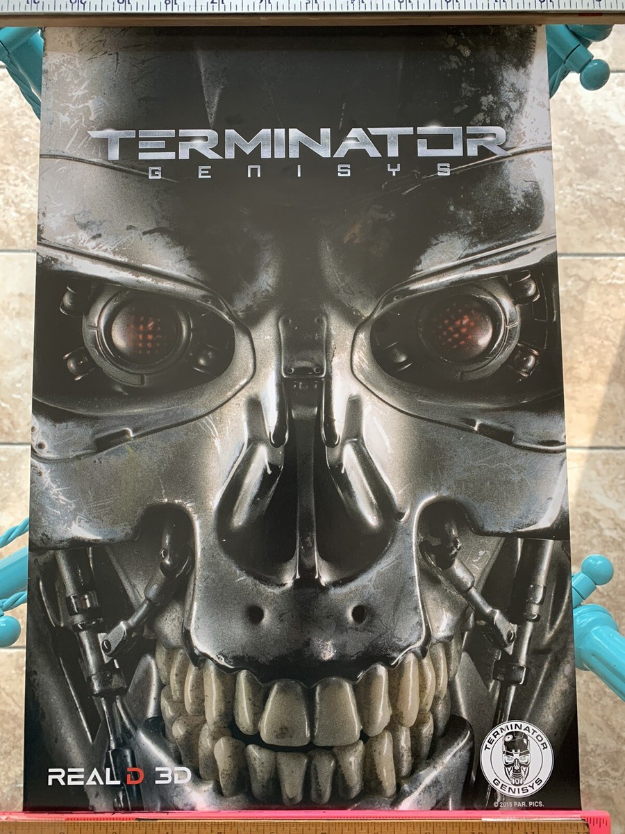 Terminator 2 Skull Poster