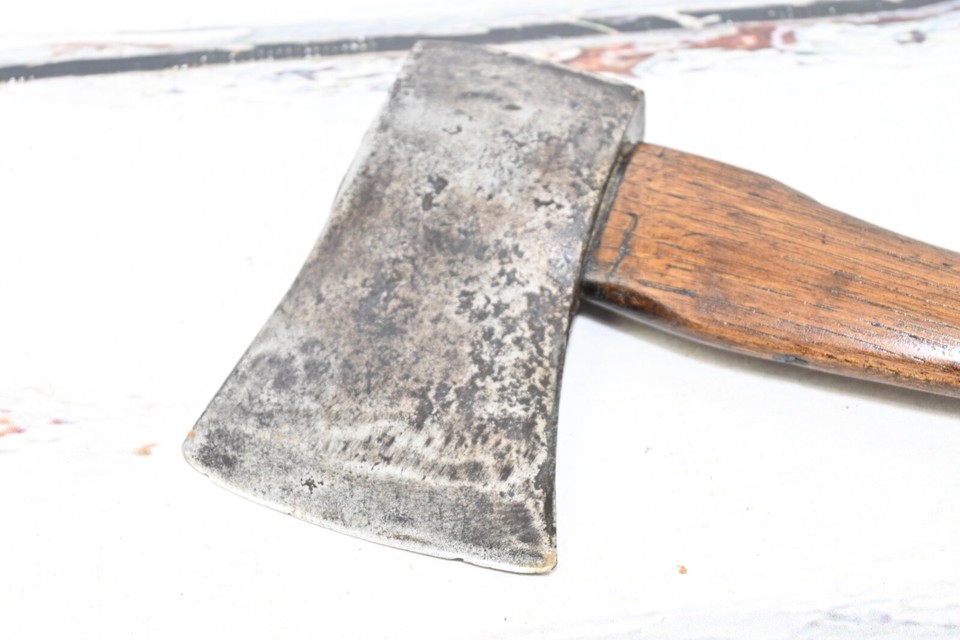 Rare Antique . Trapper Axe Hunter Camper Hiker Hatchet Hand Bay State ...