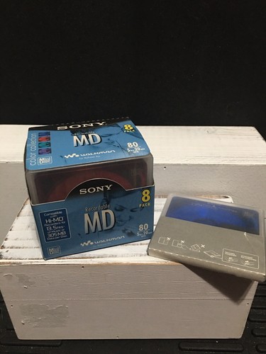 🔥NEW Sony Recordable MD MiniDisc 8-Pack + 1 Extra = 9 total Color ...