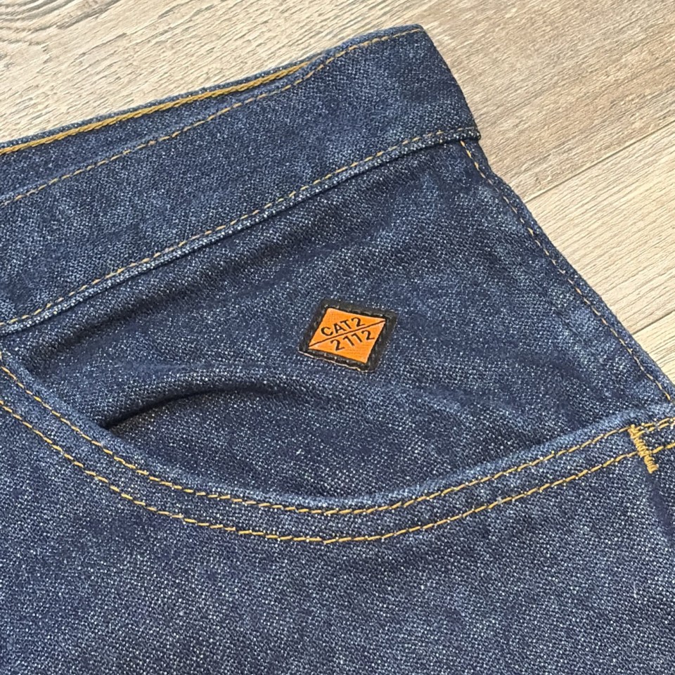 Wrangler FR Cat 2 40x34 Denim Work Jeans for Lineman / Electrician Blue ...