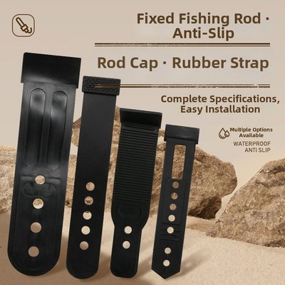 Rubber Anti-Slip Fishing Rod Straps for Rod Cap Protection DIY Repair ...