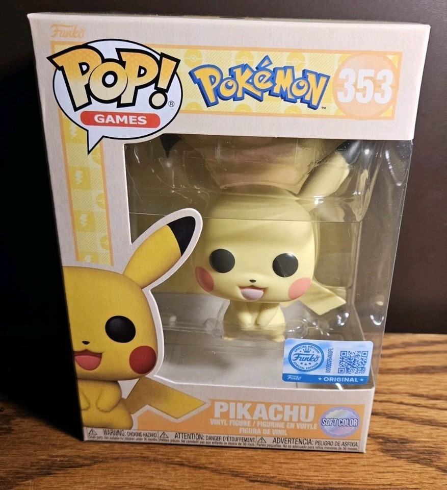 Funko Pop Pokémon Soft Color Pikachu #353 With Protector 889698315289| eBay