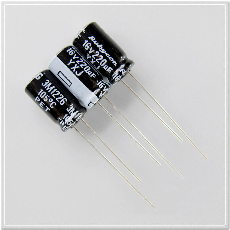 20Pcs/200pcs Rubycon YXJ series 220uF/16V220uF audio Capacitor 6.3x11mm ...