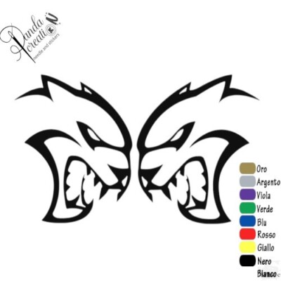 Kit 2 Permanent Adhesive Pre-Spaced Vinyl PUMA Motorcycle Scooter Car ...