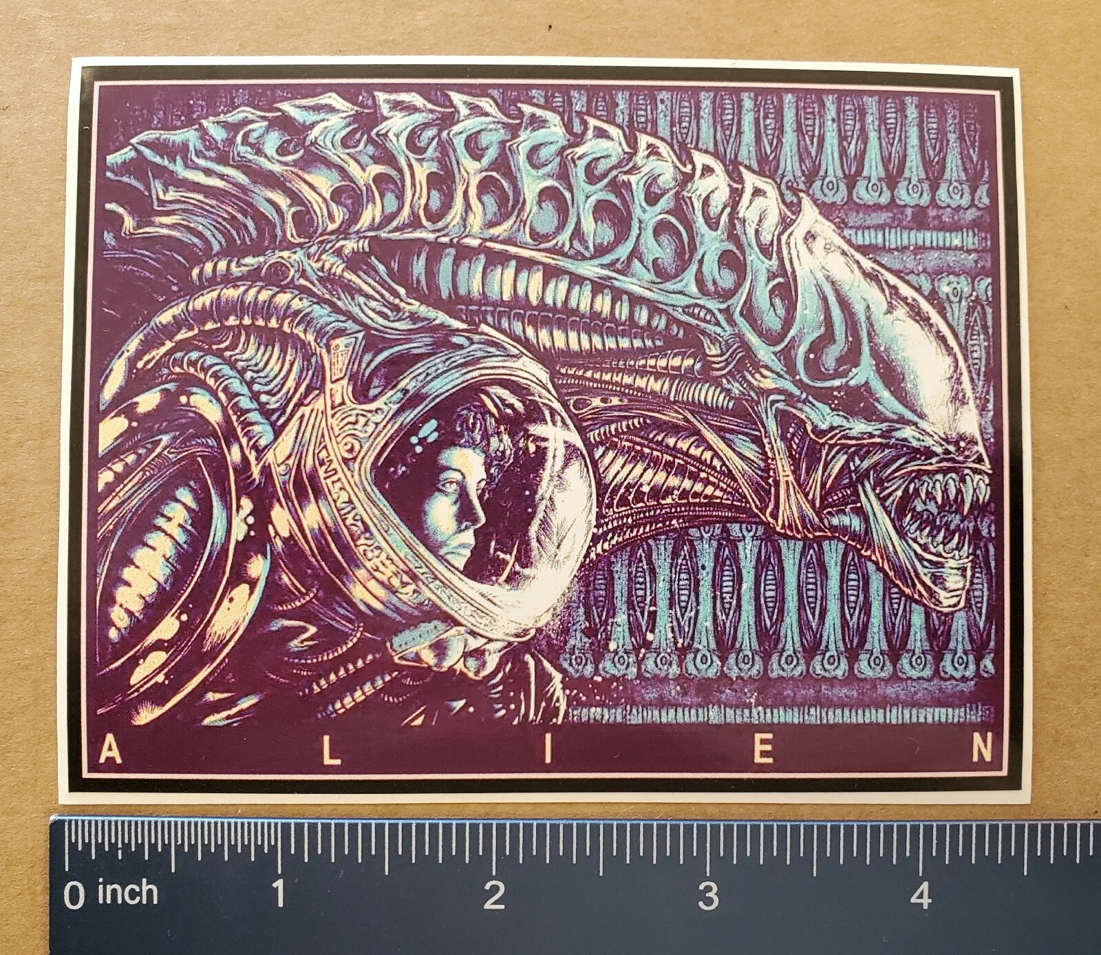 4.5" Classic ALIEN movie monster vinyl sticker. Sci-fi, horror decal ...