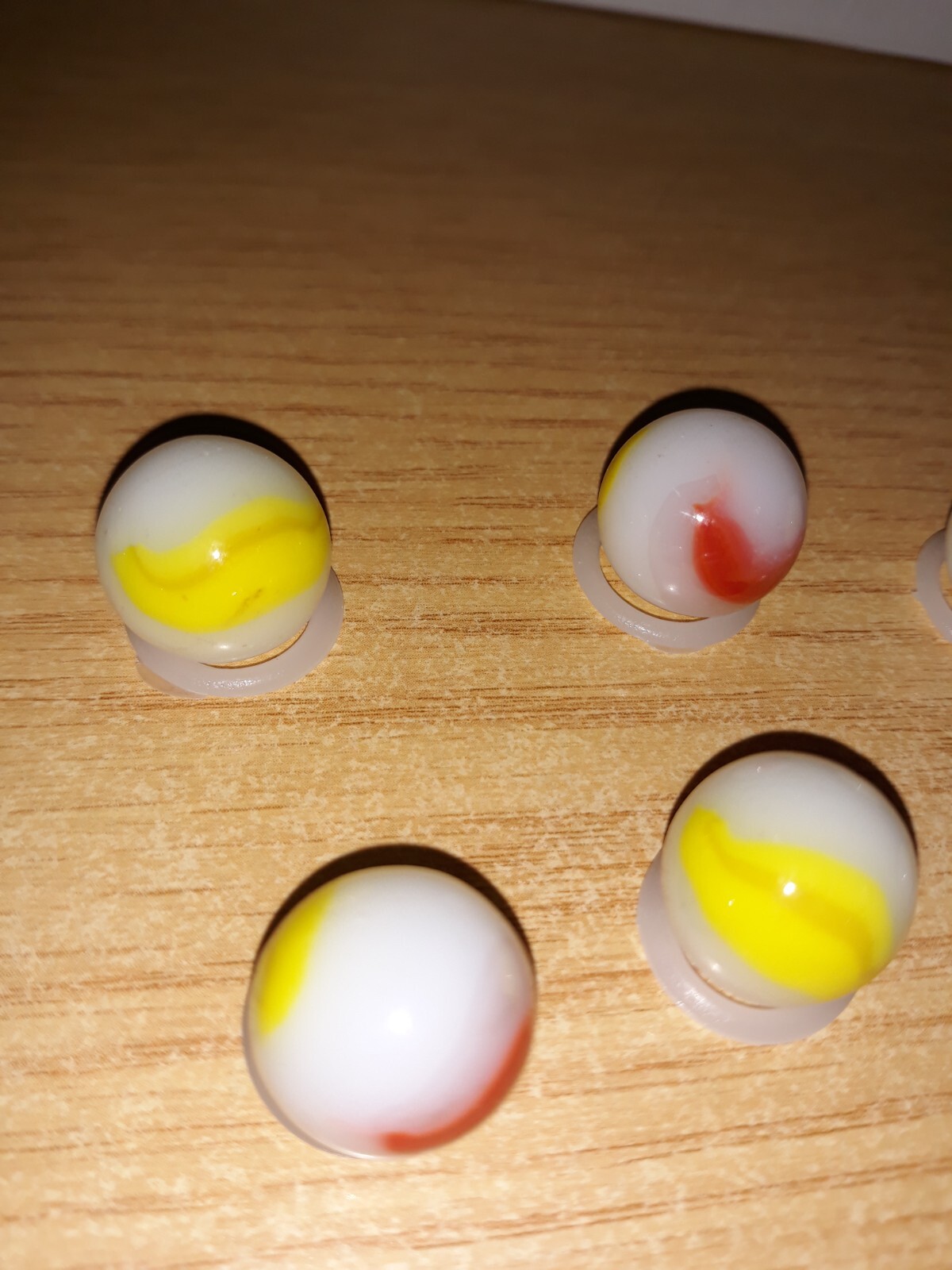 Vintage 10 Lot Marble King Patch Rainbow Mustard Ketchup Marbles Egg ...