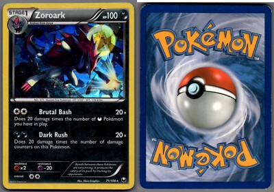 2012 Pokemon, B&W Dark Explorers Deck Ex, #71/108 Zoroark, Cracked Ice ...