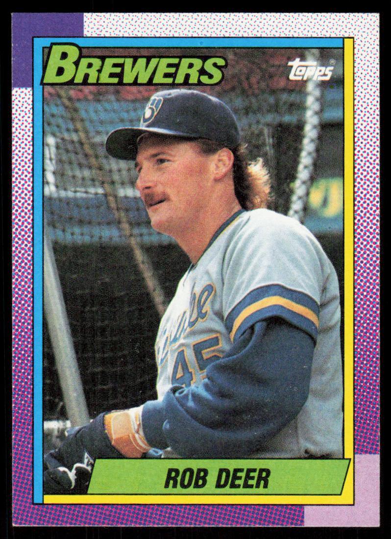 1990 Topps 615 Rob Deer Milwaukee Brewers | eBay