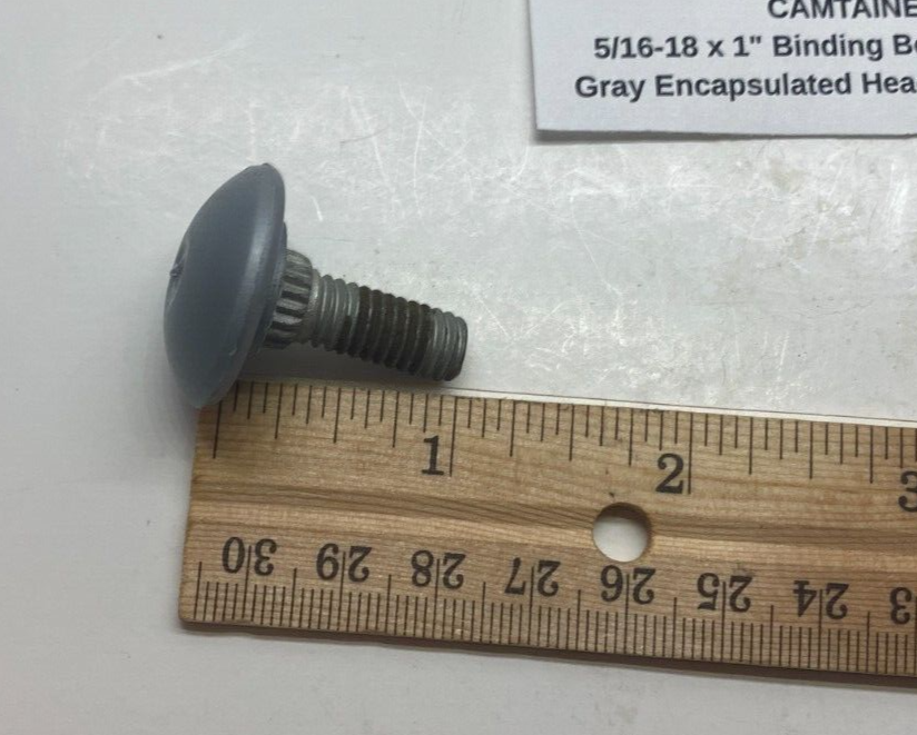 (Qty 5) CAMTAINER 5/16-18 x 1" Binding Bolt (FRP Bolt) - Gray ...