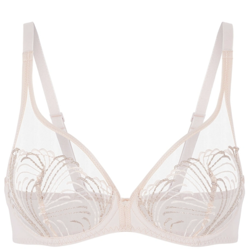 Simone Perele Nuance Sheer Full Coverage Plunge Bra L38445 Size 34D | eBay