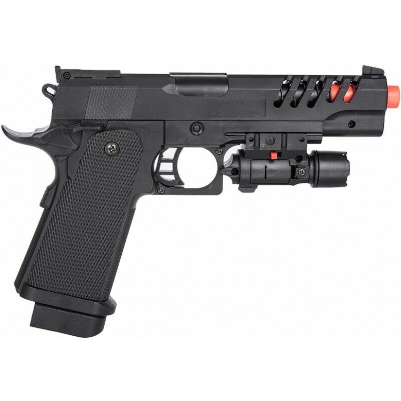 UKARMS TACTICAL M1911 SPRING AIRSOFT PISTOL HAND GUN w/ LASER SIGHT 6mm ...