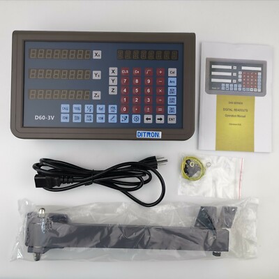 DITRON 3 axis Digital Readout D60-3V LED Display for Lathe or Milling ...