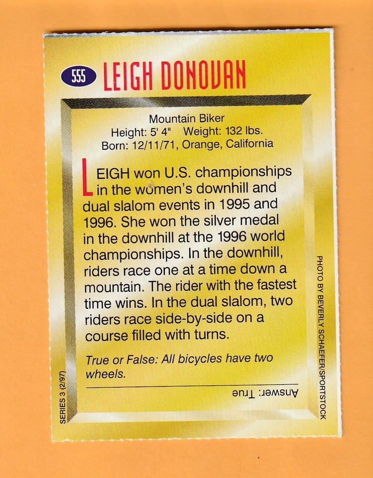 Leigh Donovan 1997 Sports Illustrated for Kids II #555 Mission Viejo CA 8C | eBay