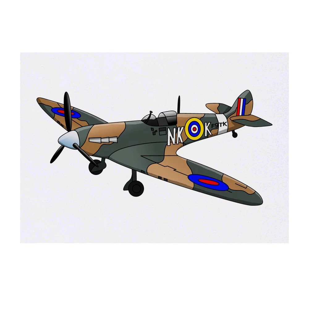 Spitfire Plane With Teeth