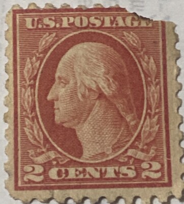 1914 George Washington Stamp USA 2c Two cents Red Rare | eBay