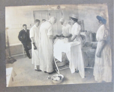 Vintage OPERATING ROOM HOSPITAL Photo Doctor Nurse Medical Instruments ...