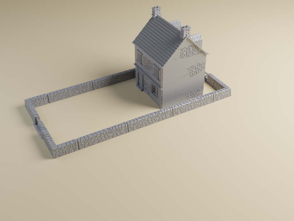 Stone Wall Set 28mm Scale | Detailed Scatter Terrain for 28mm Tabletop ...