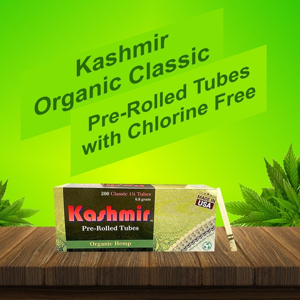 Organic Hemp Pre Rolled Tubes 1-1/4 Size Cigarette Filter Tubes 200 ct ...