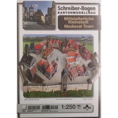 Cardboard model building Medieval small town | Model kit | eBay UK