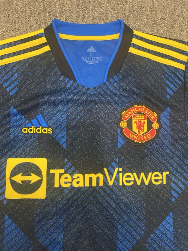 Raphael Varane Manchester United 2021/22 third kit | eBay UK