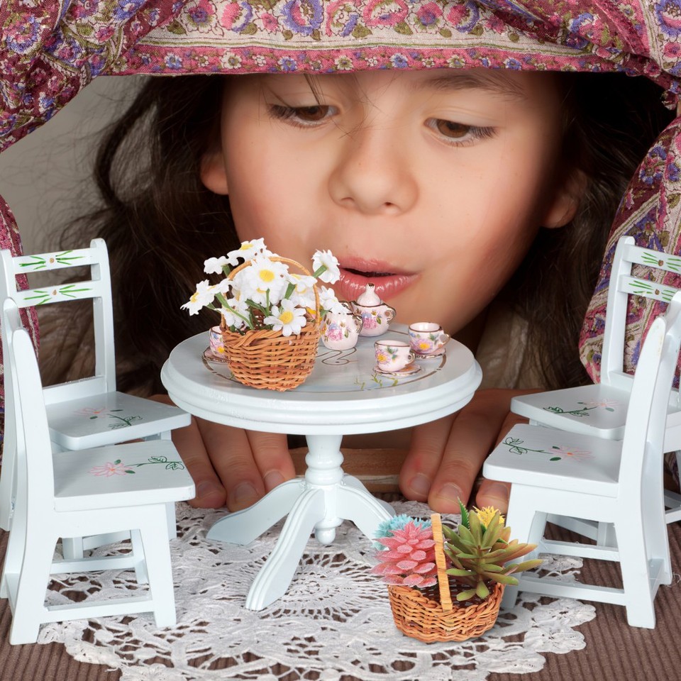 Miniature Basket Rattan Picnic Ceramic Berry with Handle Tiny Baskets ...