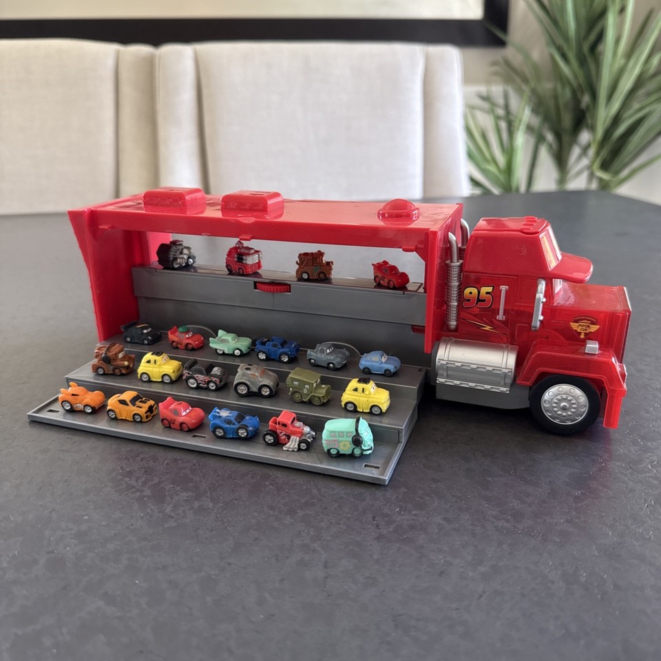 Squinkies Disney Pixar Cars Squishy Mini Toys Car Lot of 40 + Mack ...