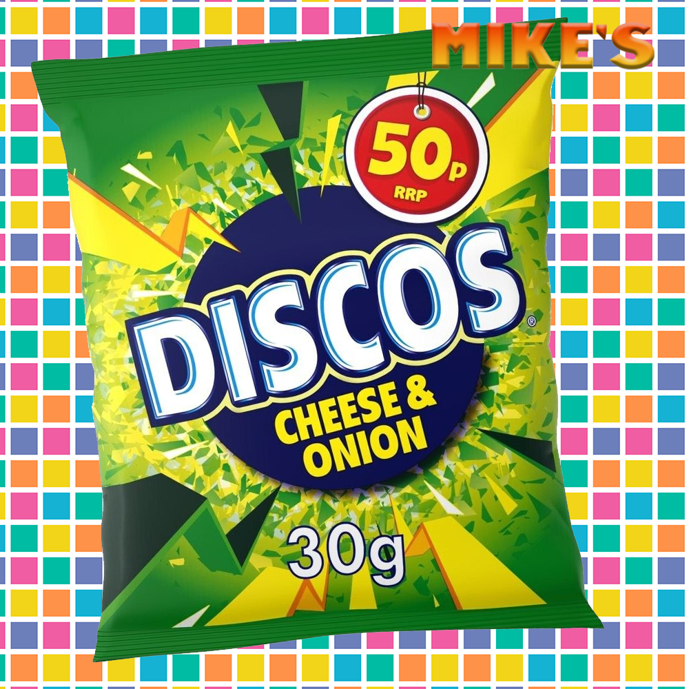 Discos Cheese & Onion Flavour 30 x 30g Bags PM 50p | eBay UK