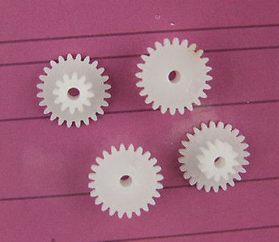 100pc Double deck Plastic Cogs Gear 2mm Hole dia 12Teeth 32 Teeth ...
