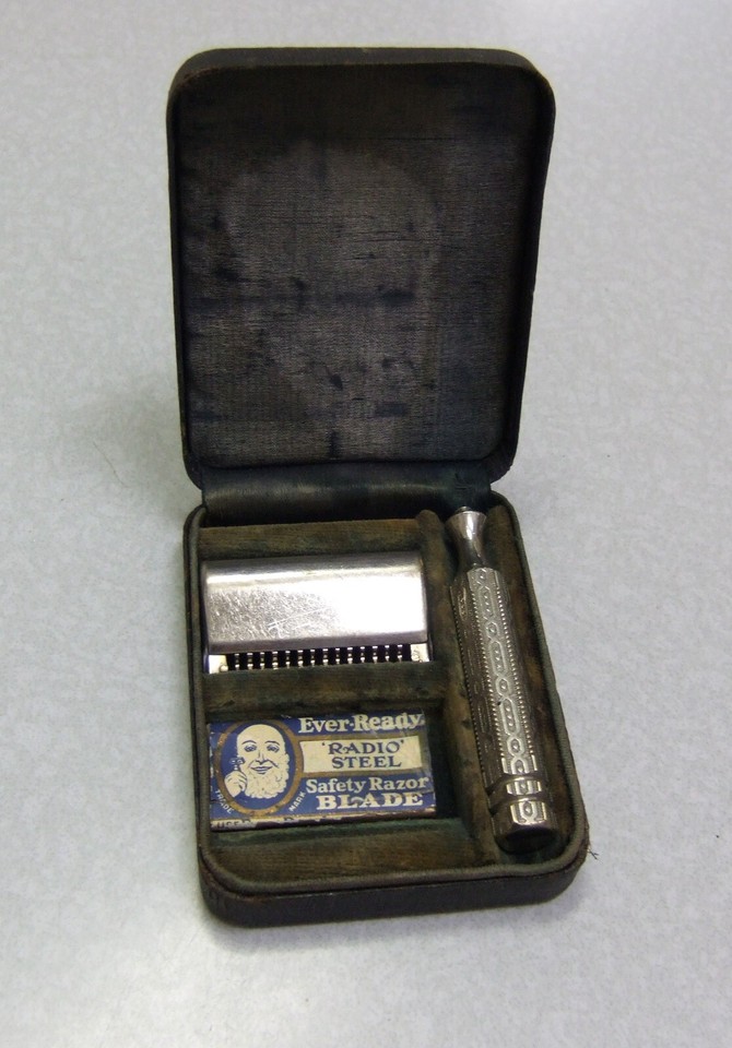 Vintage Ever-Ready 1924 Style Single Edge Safety Razor Set in Case | eBay