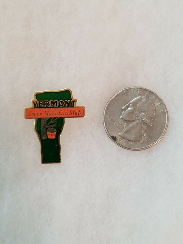 STATE MAP TRAVEL PIN VERMONT GREEN MOUNTAIN STATE | eBay