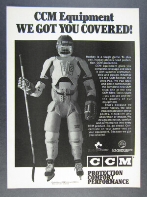 1984 CCM Hockey Equipment Pads Helmets Sticks Skates vintage print Ad ...