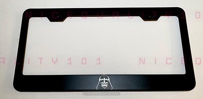 Laser Engraved Etched Star Wars Darth Vader Stainless Steel License ...