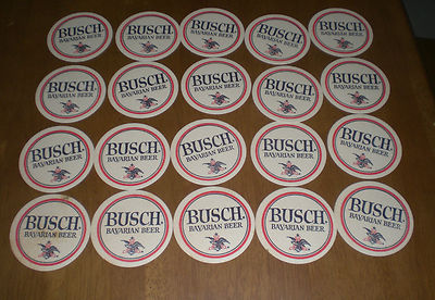 20 BUSCH BAVARIAN BEER COASTERS - VINTAGE | eBay