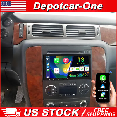 For Chevrolet Avalanche 2007-2011 Carplay Car Radio Android 13 GPS FM ...