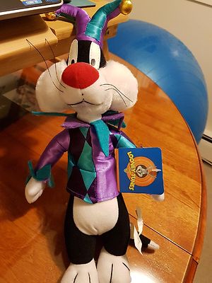 New Looney Tunes Sylvester Plush Cat Jester 16” - RARE | eBay