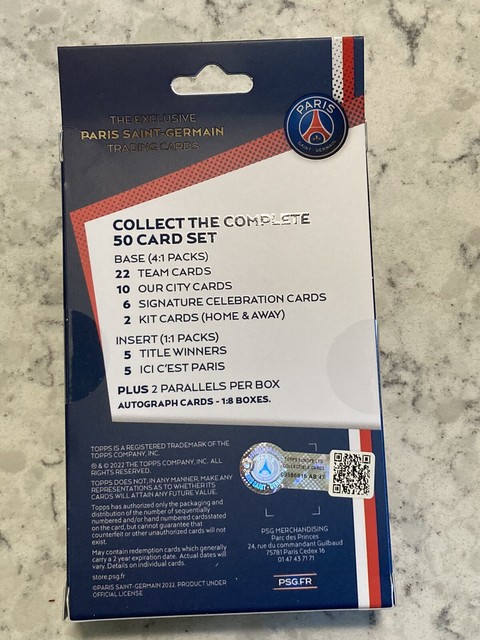 2021-22 Topps PSG Paris Saint-Germain Team Set - In Hand - Boxrs for ...
