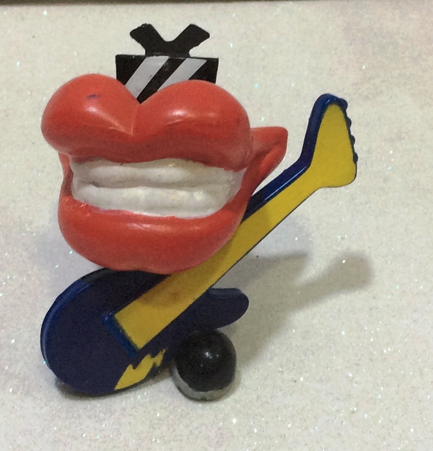 BURGHY WILLY DENTY ROCK GUITAR CON CHITARRA PERSONAGGIO IN GOMMA FINE ...