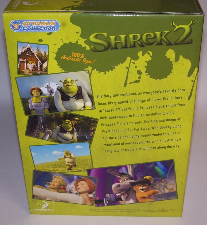 Shrek 2 & Donkey Cold Cast Porcelain Statue 10" Tall Dreamworks 2005 ...