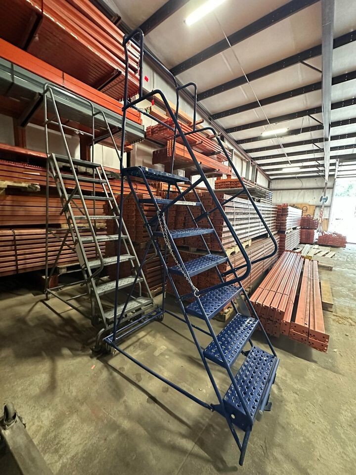 (2) Used rolling step ladders | eBay