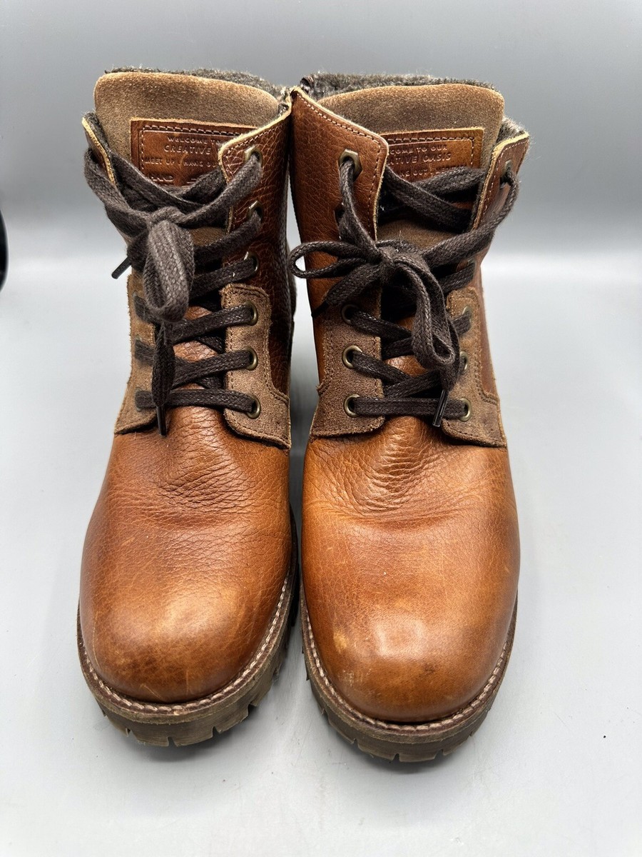 Bullboxer Logo BullBoxer Cassie Combat Boots Women's 9.5M/40Brown