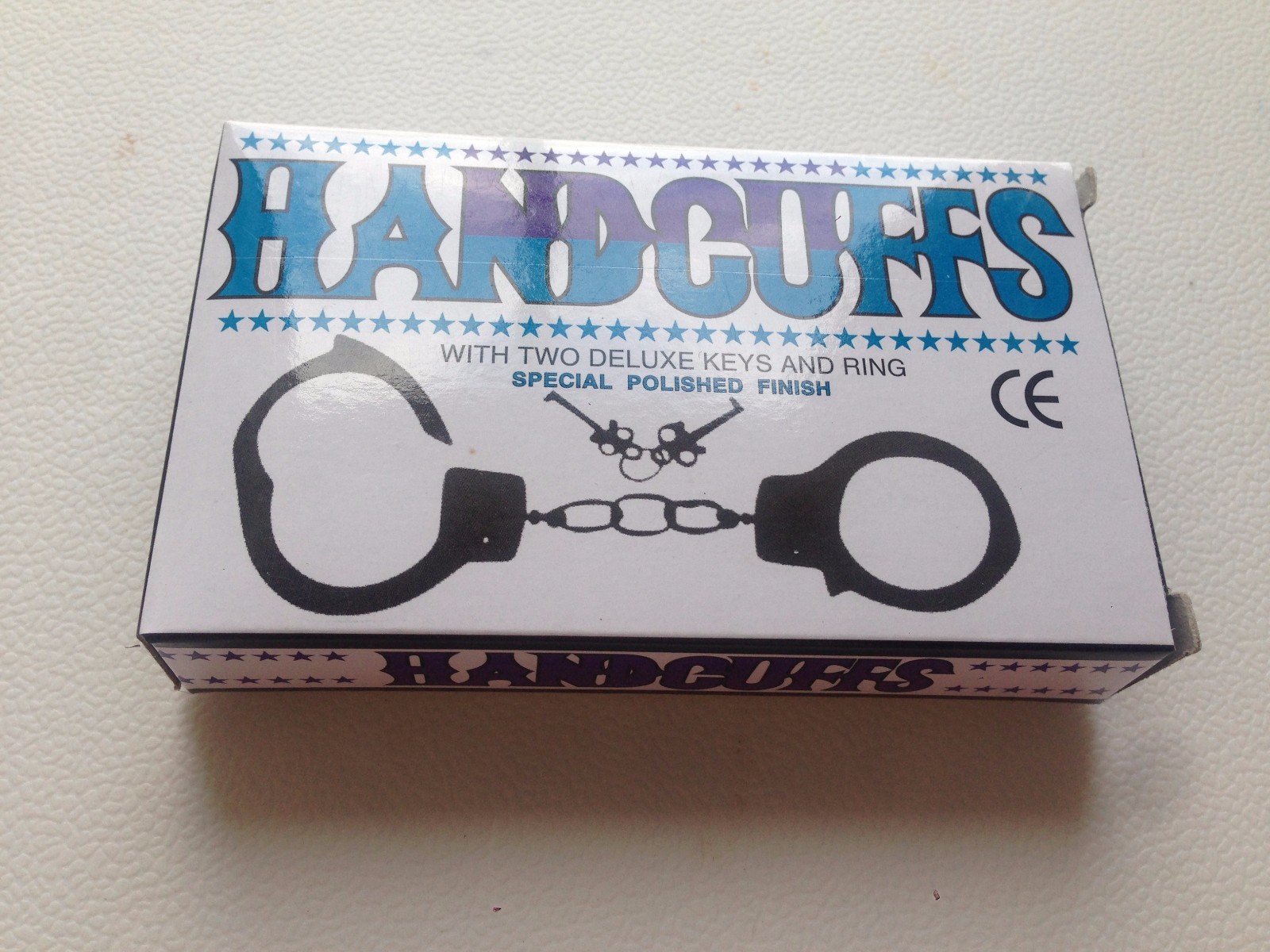 Novelty STEEL METAL HANDCUFFS + KEYS Handcuff Hen Stag Night Policeman ...