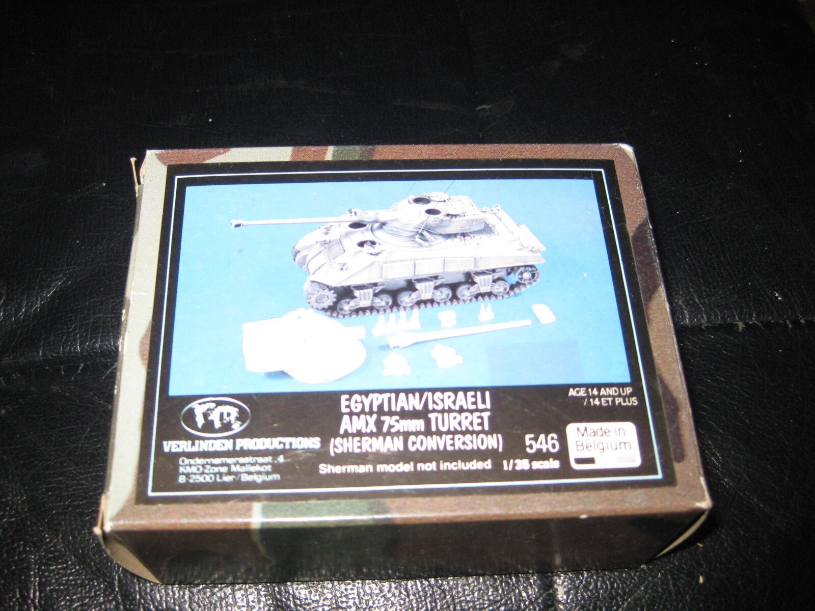 Egyptian/Israeli AMX 75mm Turret (Sherman Conversion) by Verlinden in 1 ...