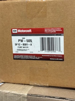 MOTORCRAFT PW505 PUMP ASY-WATER. 5F1Z-8501-A | eBay