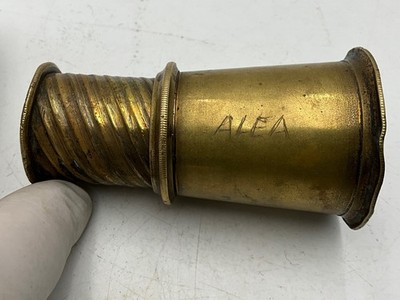 Antique Brass Lens Signed "ALEA", Collimation Magnifier | eBay